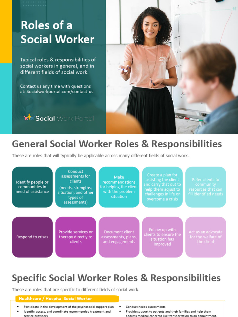 Social Worker Roles & Responsibilities Guide | PDF | Social Work | Medicine