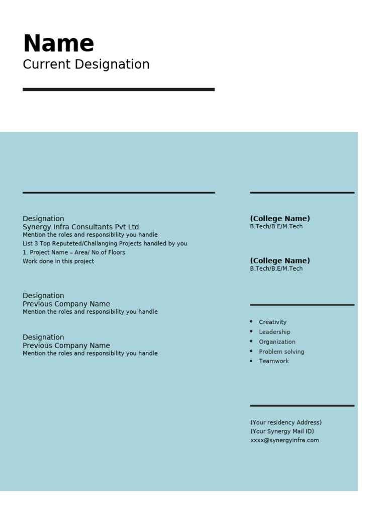 Resume Template 5 | PDF