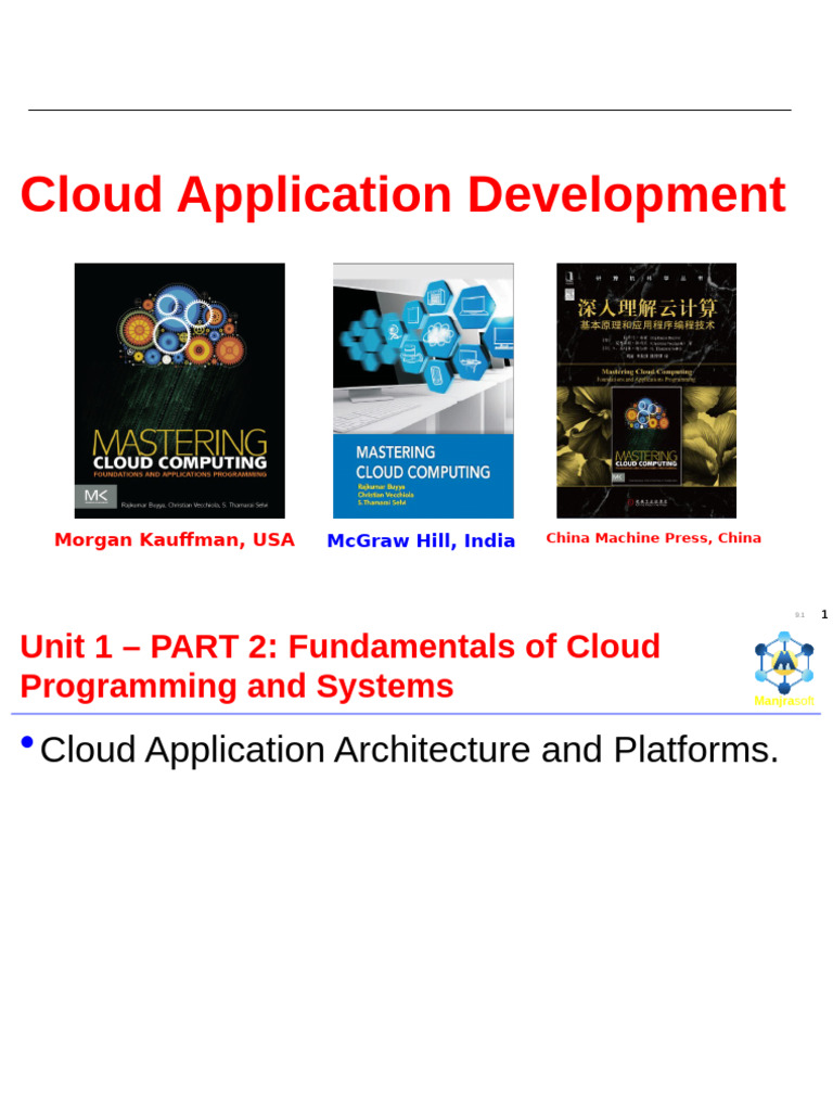 CAP Unit1 Part2 AnekaCloudArchitecturePlatforms | PDF | Cloud Computing | Computer Cluster
