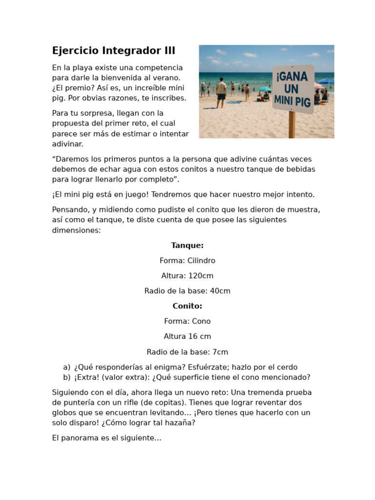 Ejercicio Integrador III 2 | PDF