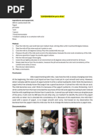 Orange Fizz Experiment | PDF