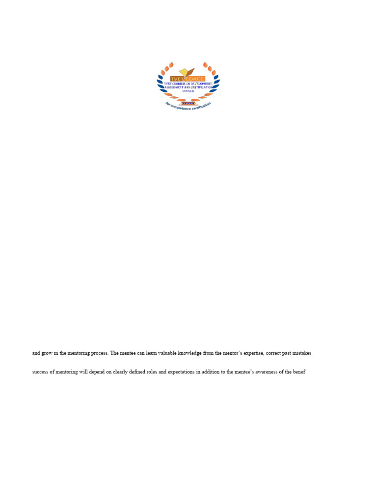Business Management Mentoring Tool | PDF | Mentorship | Corporate ...