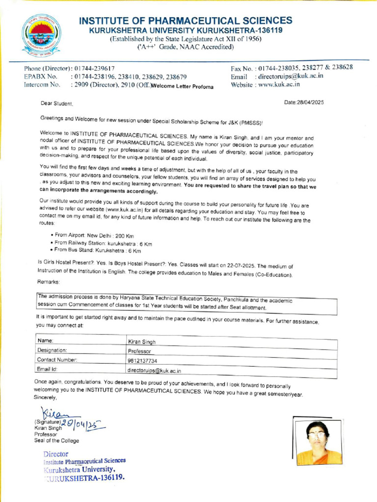 Welcome Letter | PDF | Learning