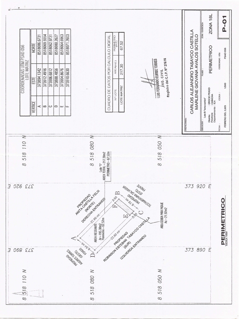 Planos Dni May. Metr. PSJ Torres | PDF