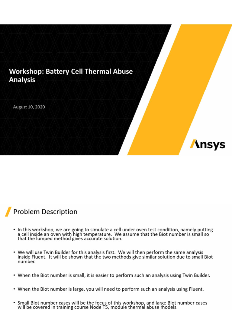 WS01 Instruction Cell Thermal Abuse T2 2020R2 | PDF | Physical Chemistry | Mechanical Engineering
