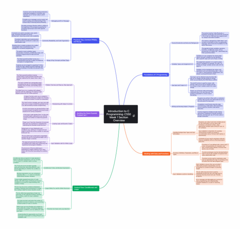 CS50 Week 1: Intro to C Programming | PDF | Control Flow | Parameter ...
