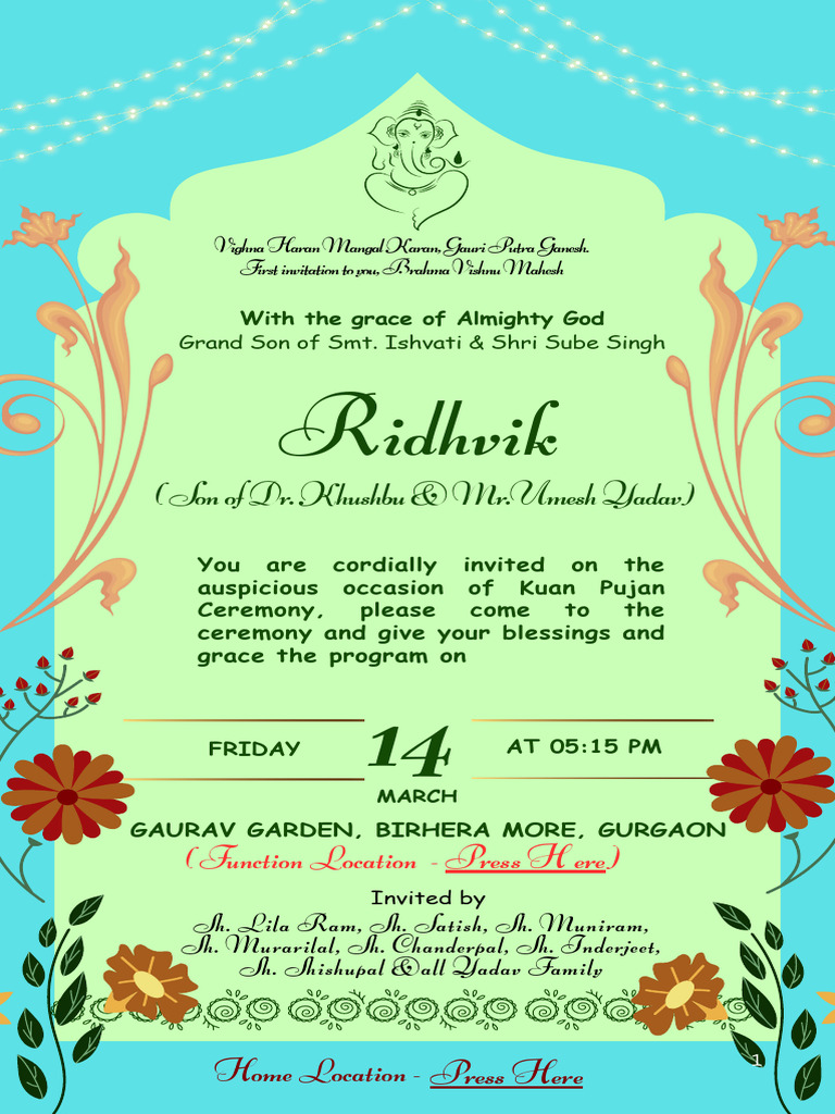 Invitation Card | PDF