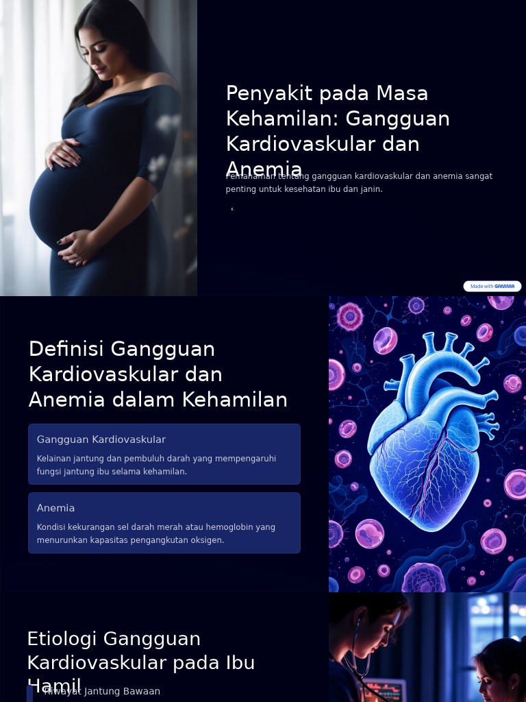 Penyakit Pada Masa Kehamilan Gangguan Kardiovaskular Dan Anemia. | PDF
