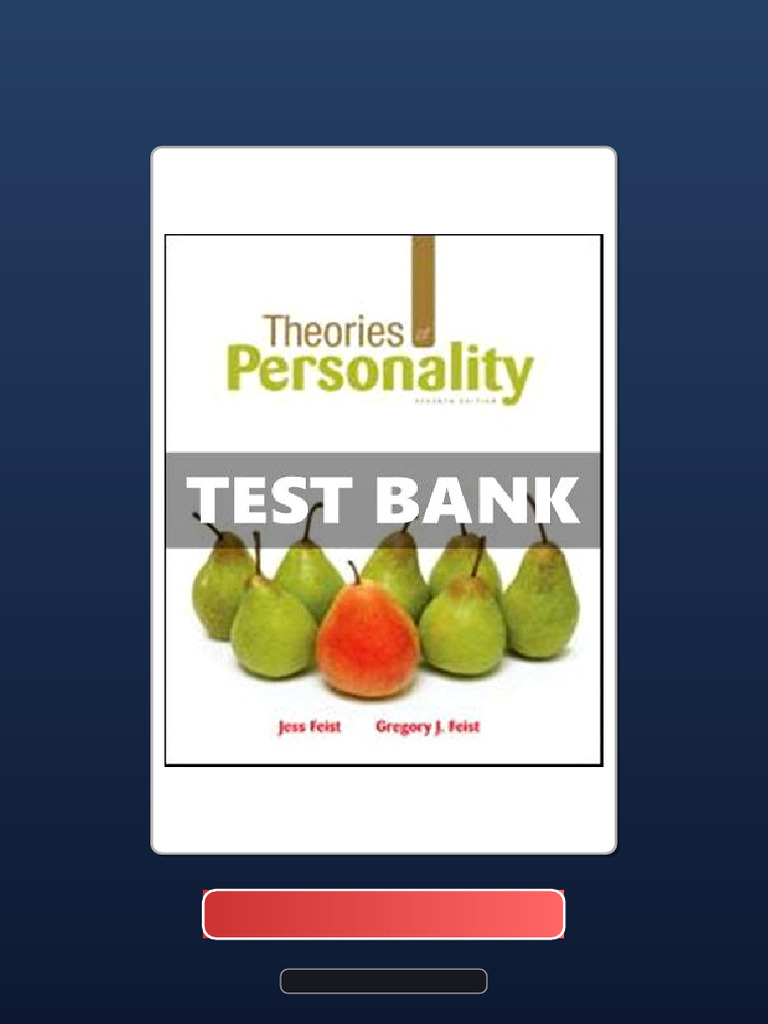 Theories of Personality 7th Edition Feist Ebook and TestBank Bundle ...