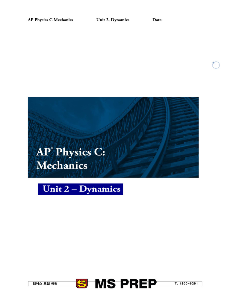 AP C Mech Unit 2. 1. Newtons Law of Motion | PDF | Force | Acceleration