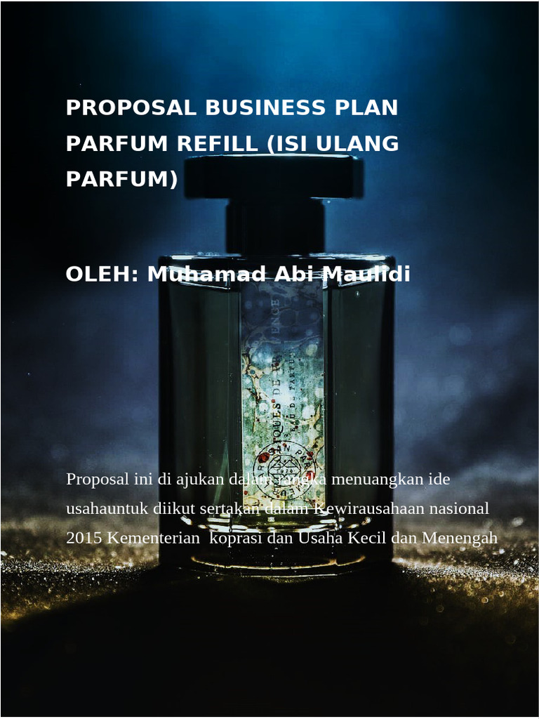 Proposal Dana Pelajar Parfum Refill | PDF