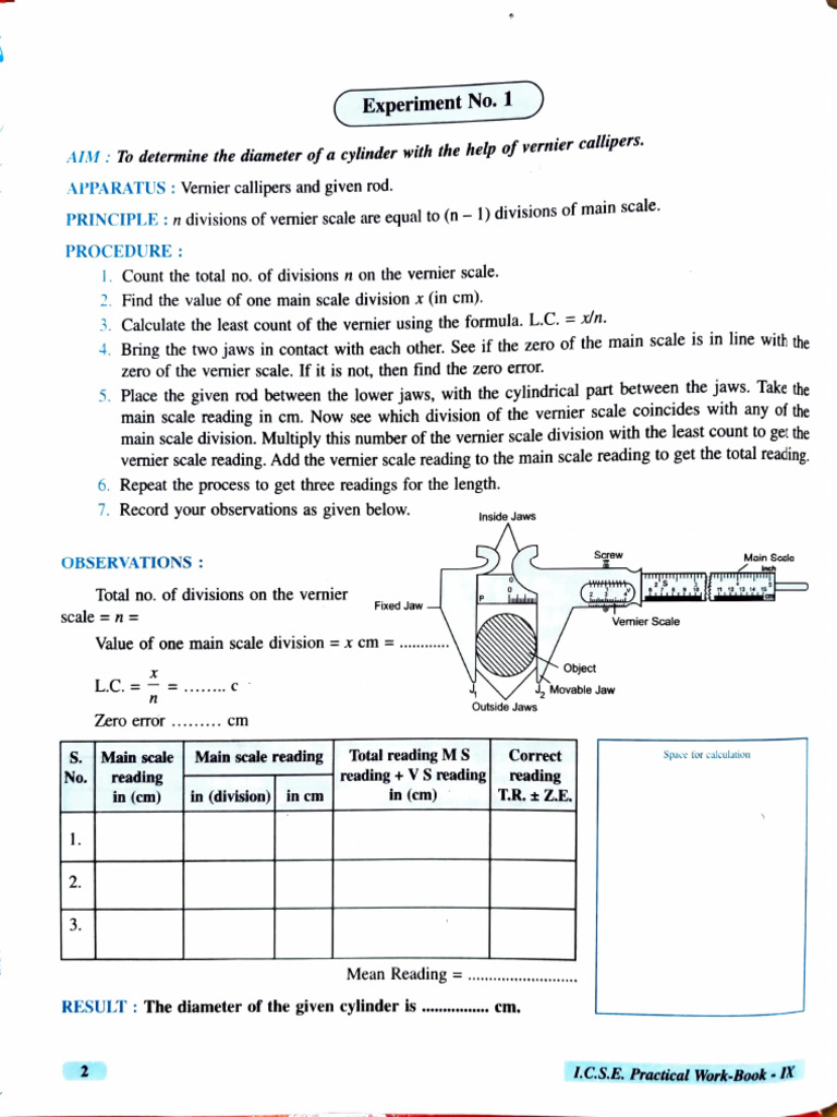 Class 9 Practical Manual | PDF | Density