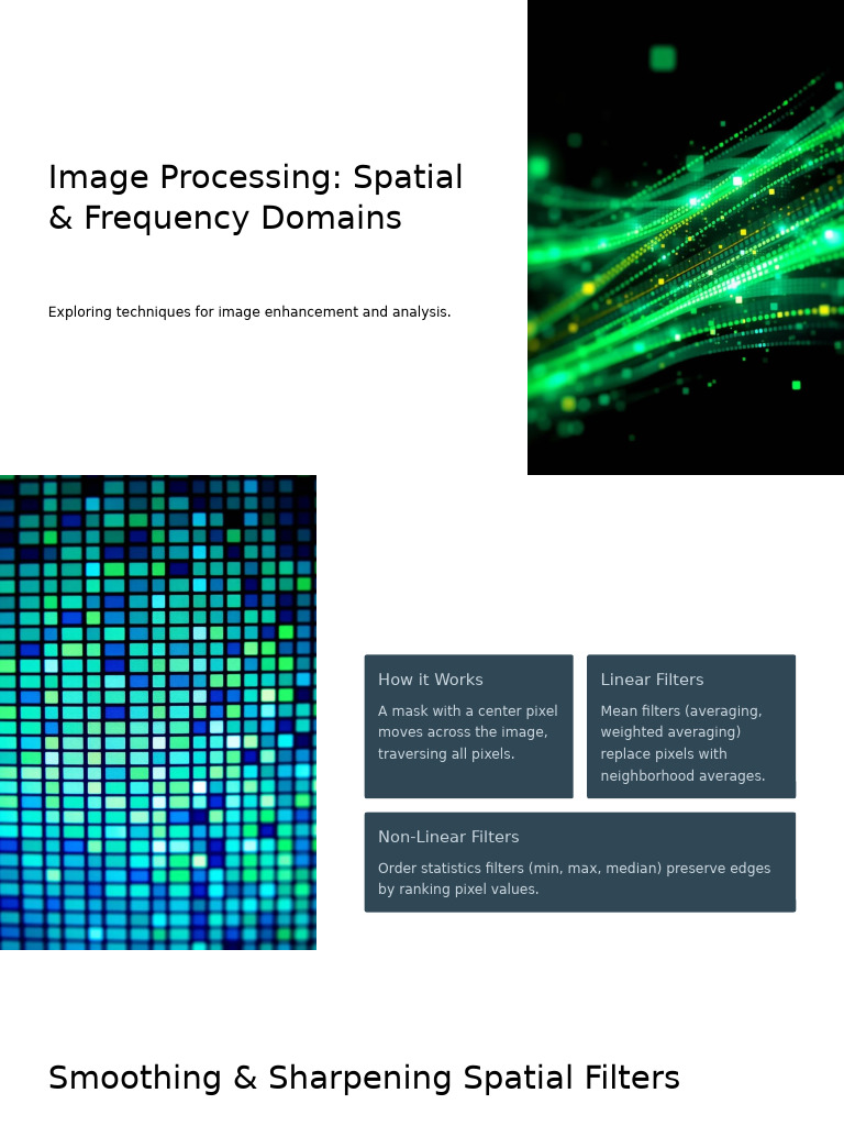 Image Processing Spatial and Frequency Domains | PDF | Filter (Signal Processing) | Discrete ...
