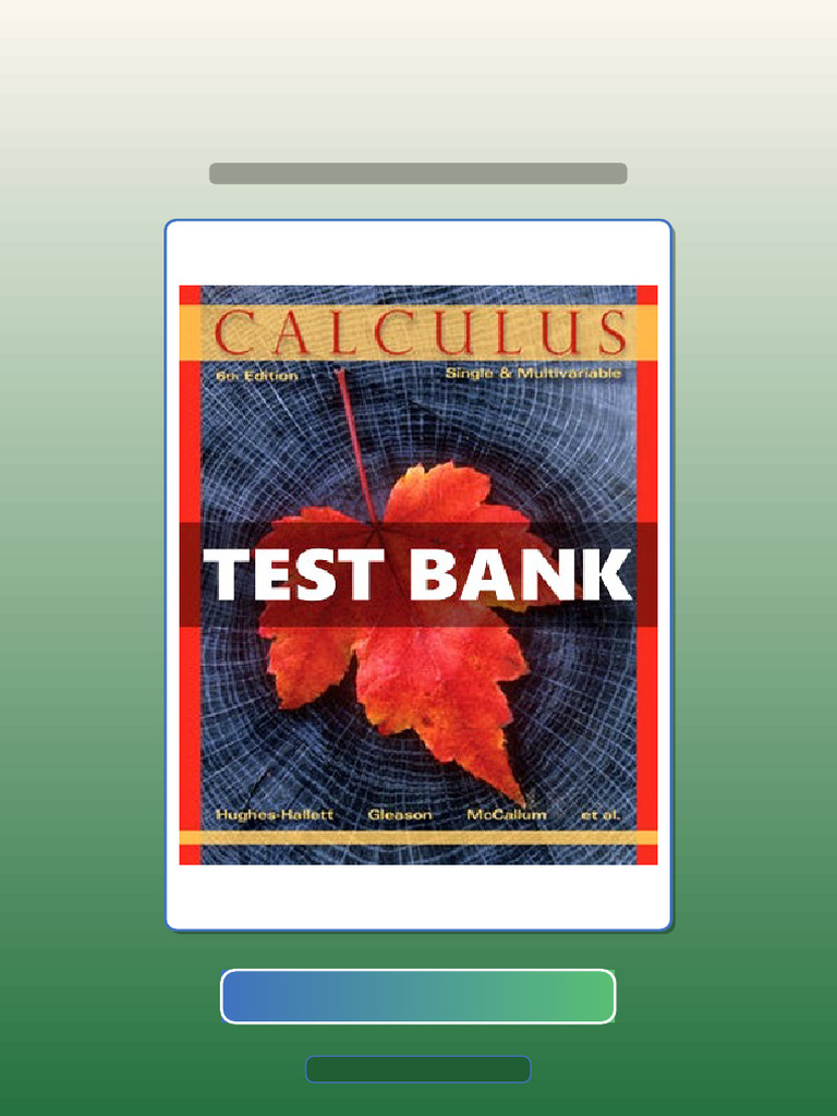 Calculus Single and Multivariable 6 Ed HughesHallett | PDF | Multiple ...