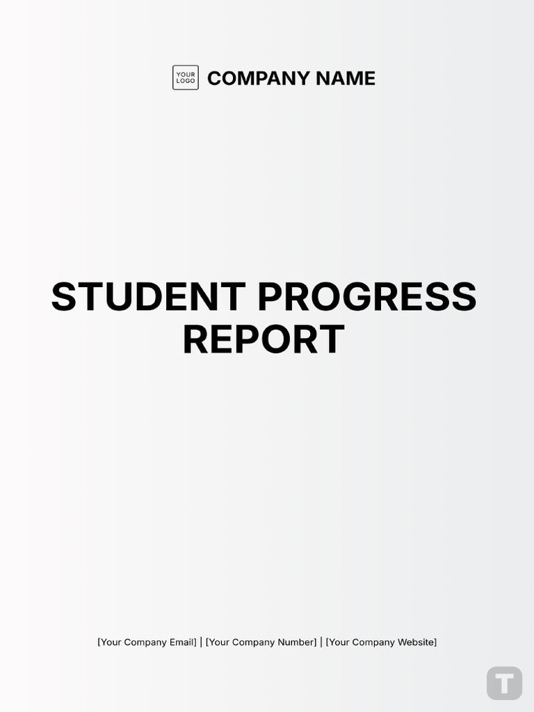 Free Student Progress Report Template | PDF