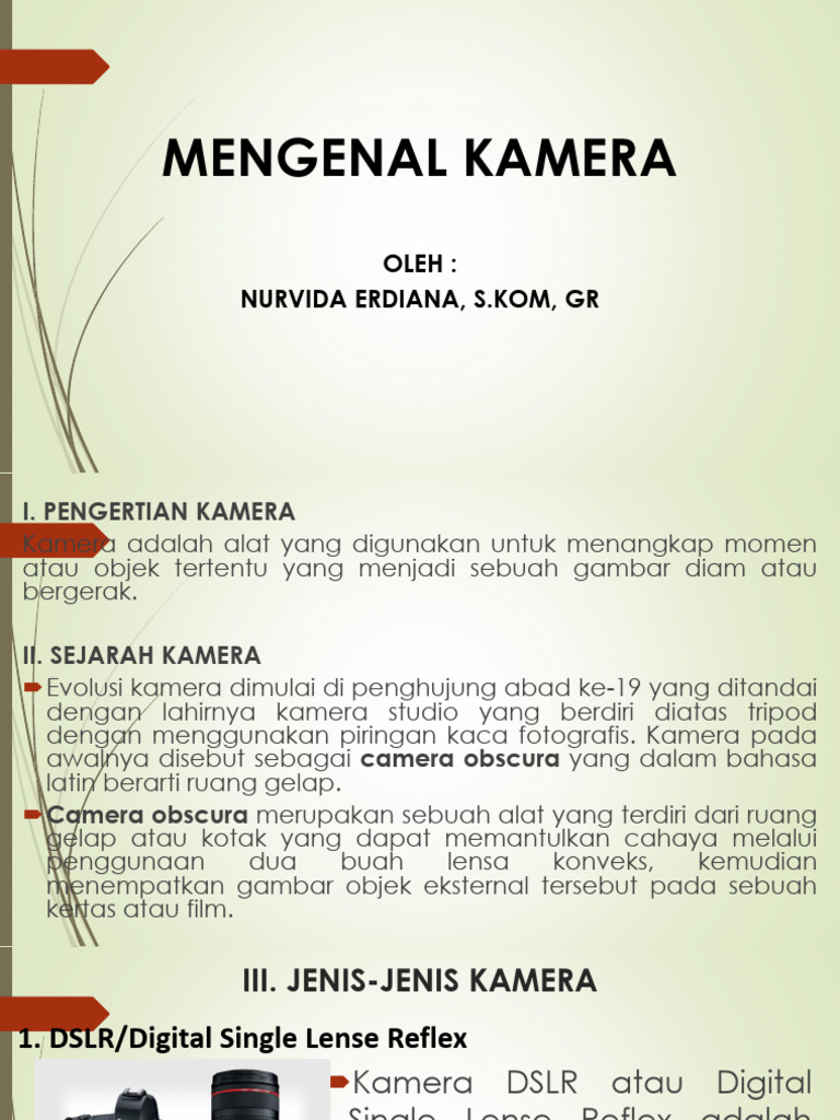 Mengenal Kamera | PDF