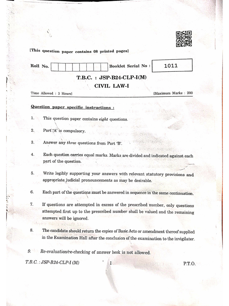 Civil 1 - HPJS | PDF