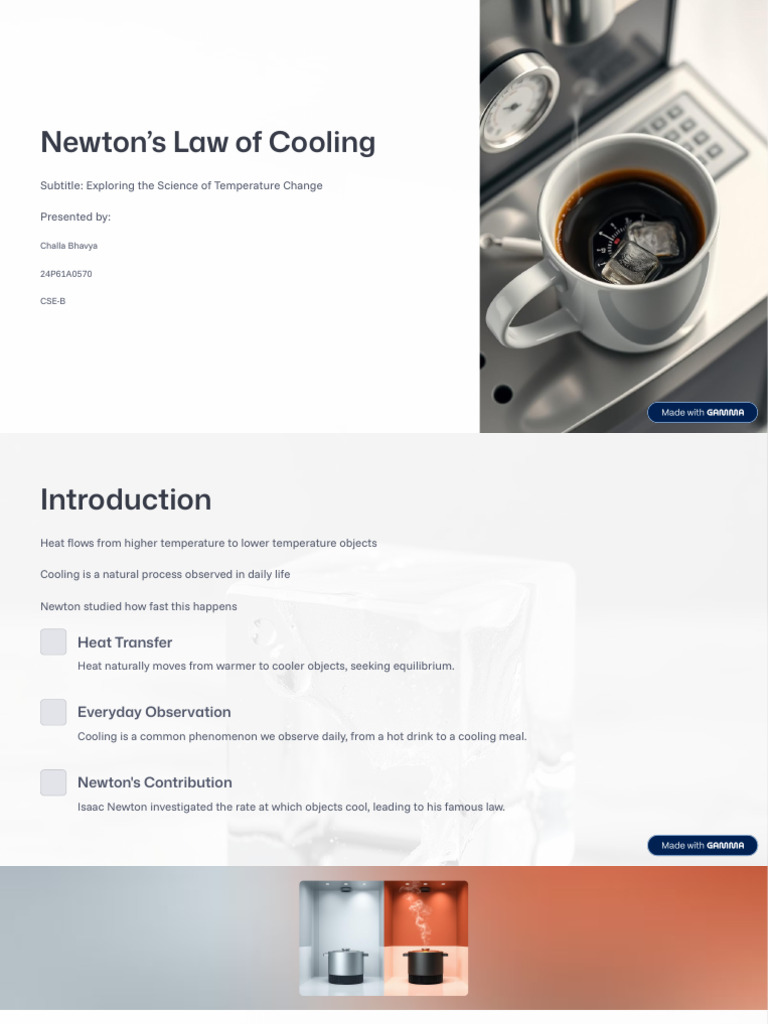 Newtons-Law-of-Cooling | PDF | Heat Transfer | Temperature