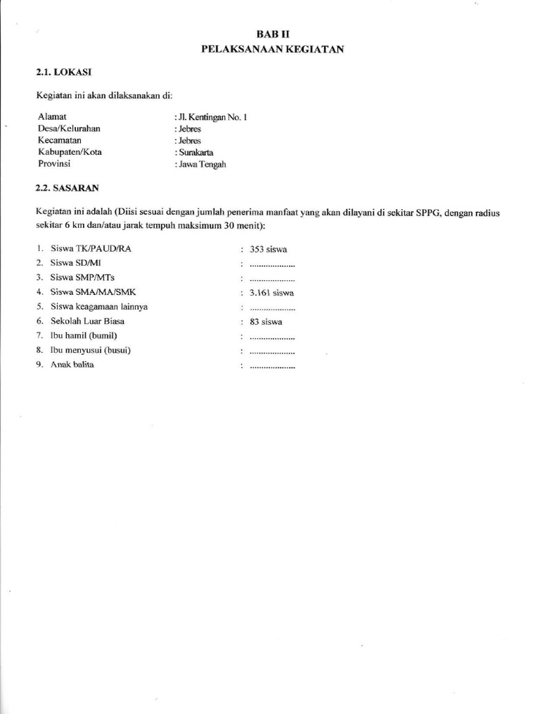 Proposal MBG 2025 Yayasan Satya Jaya Sembada-2 | PDF