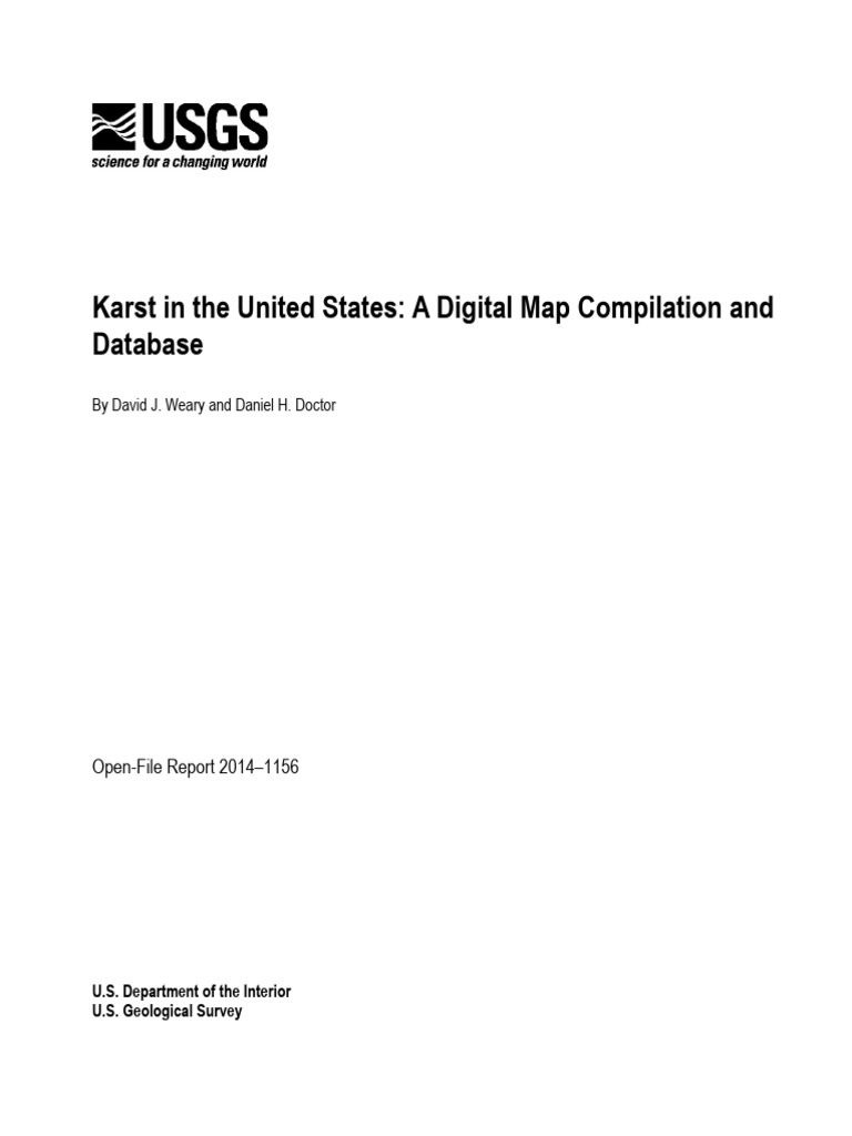 Karst Mapping Database in the U.S. | PDF | Sinkhole | United States ...