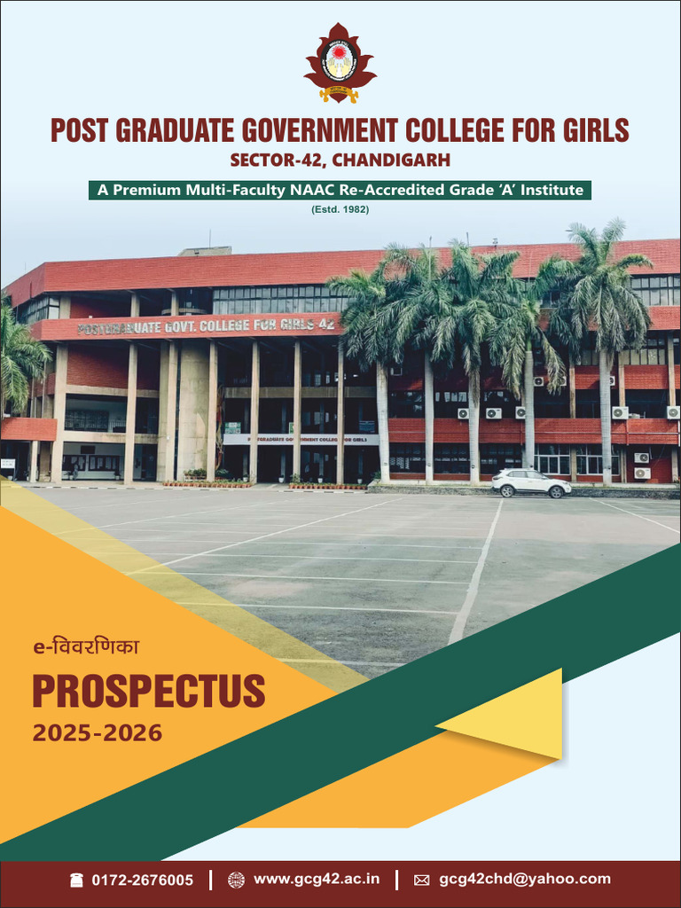 GCG42 Prospectus 2025-2026 Overview | PDF | Academic Degree | Libraries