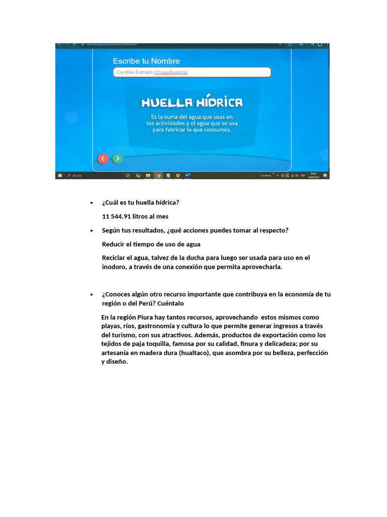 Huella Hidrica | PDF