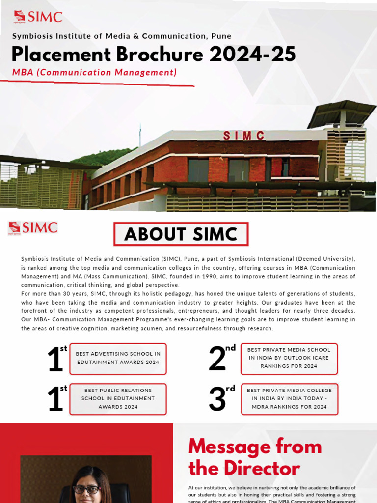 Placement Brochure (2024-25) | PDF | Marketing | Communication