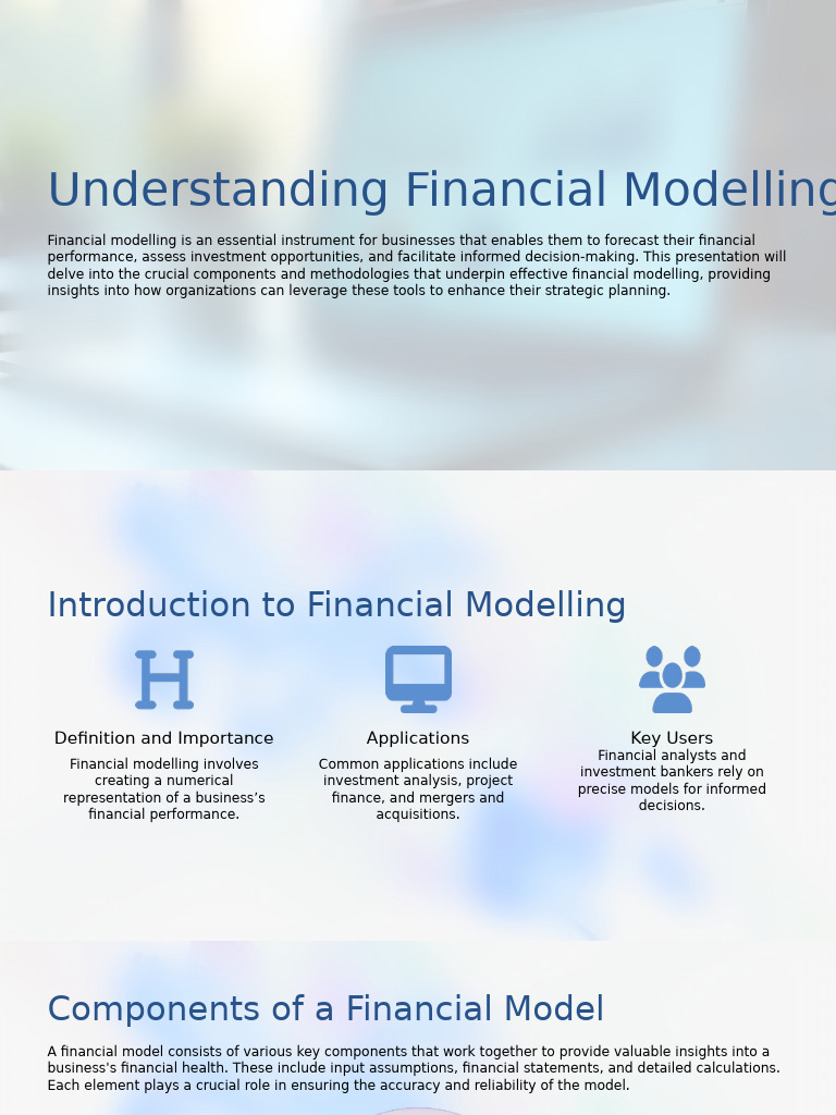 Understanding Financial Model | PDF | Financial Modeling | Scenario Planning