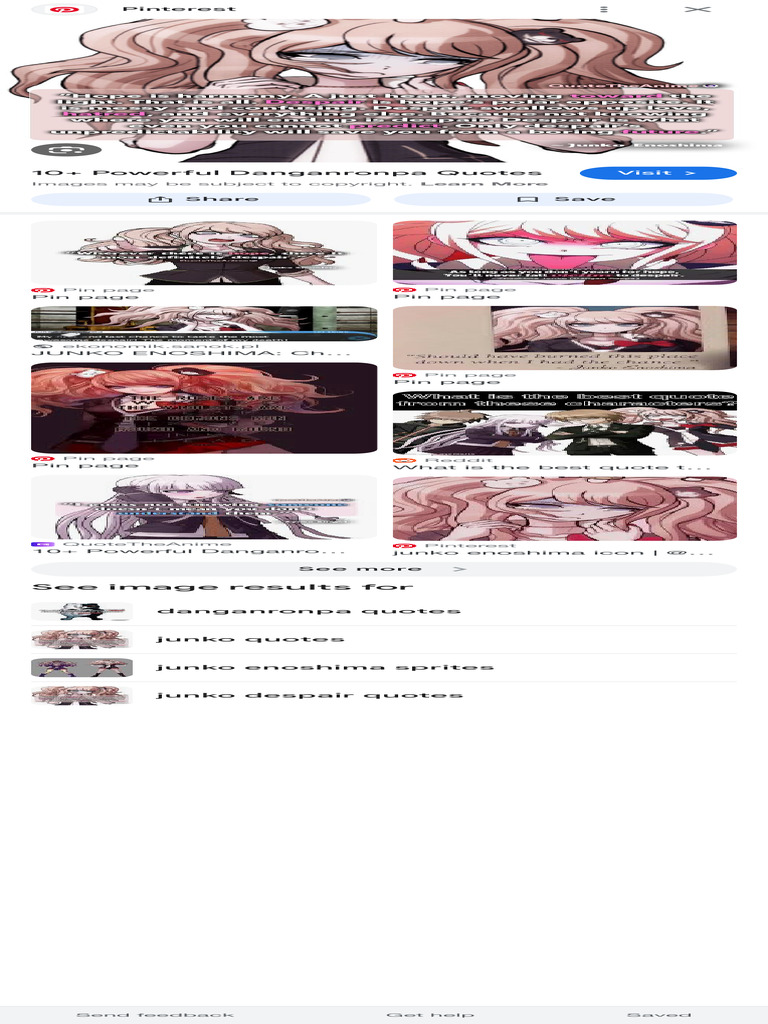 Junko Enoshima's Powerful Quotes | PDF