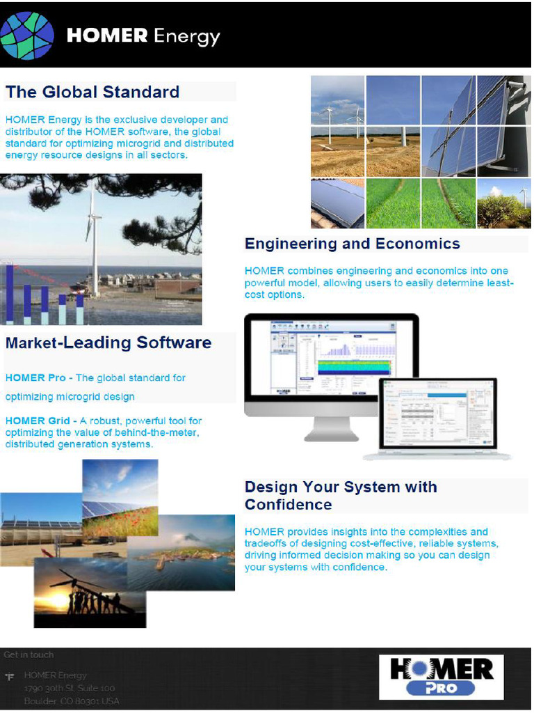 HOMER Pro Microgrid Software Overview | PDF | Electrical Grid | Energy ...