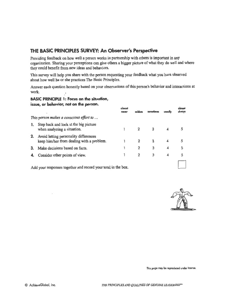 Basic Principles Survey | PDF