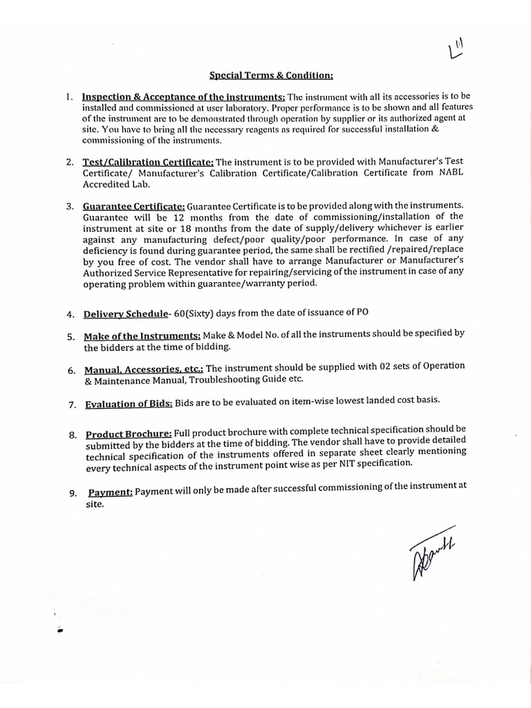 Terms and Conditions - Toc COD BOD | PDF