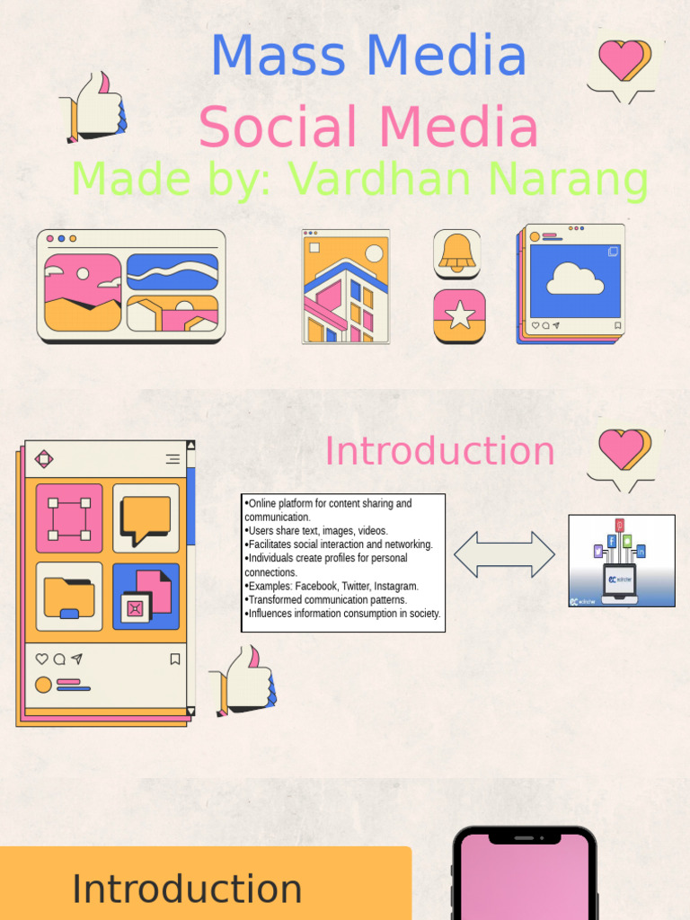 Blue and Pink Social Media Marketing Presentation (Autosaved) | PDF