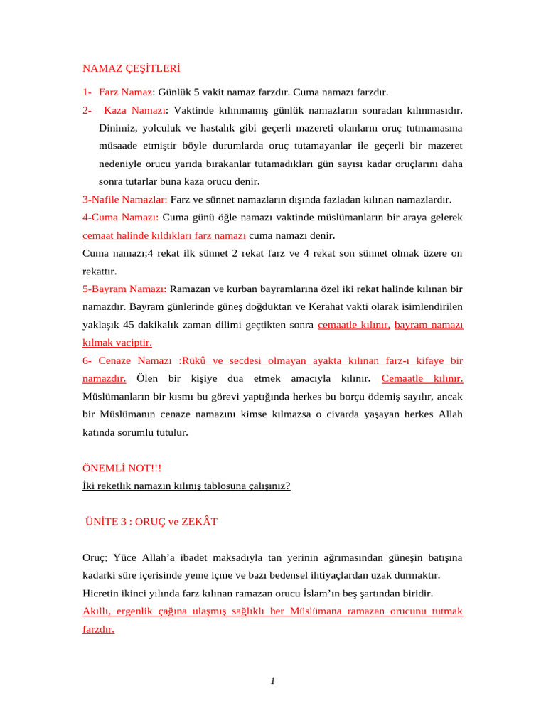 TDB Konu Özeti̇ 2.dönem | PDF