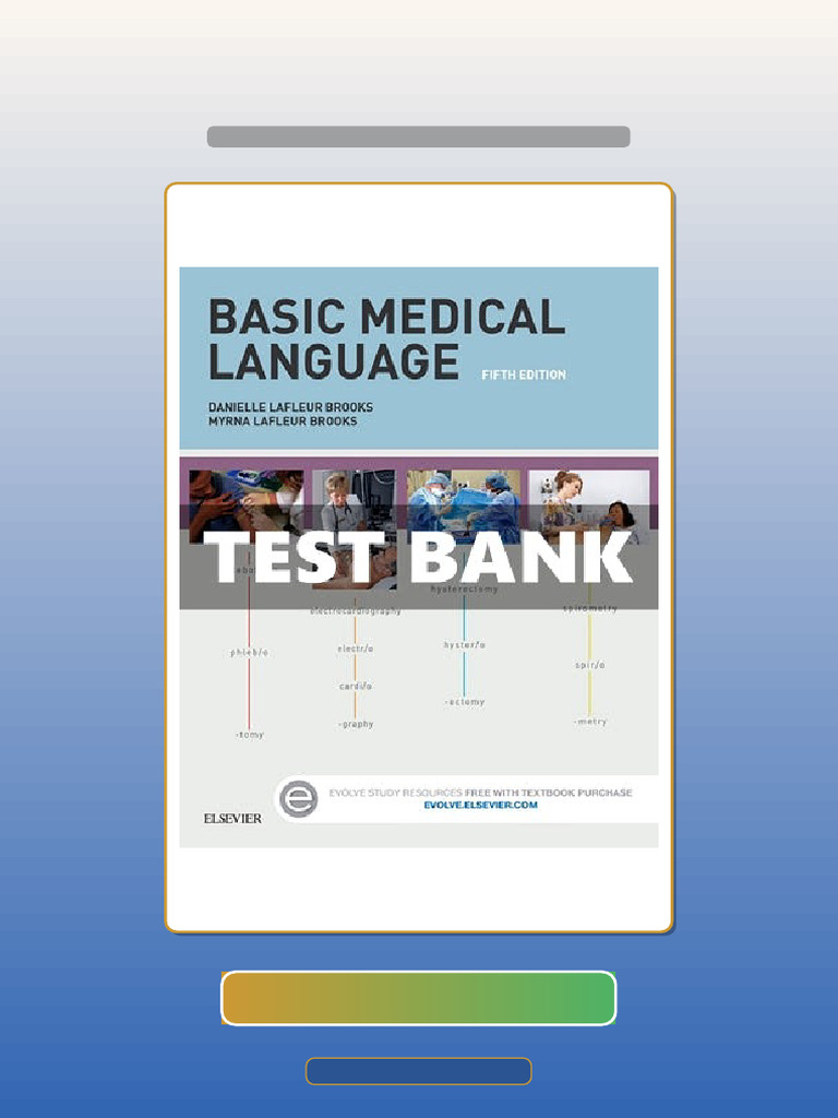 Basic Medical Language 5 Ed Brooks | PDF | Multiple Choice | Science
