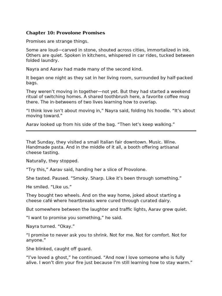 Chapter 10 - Provolone Promises | PDF