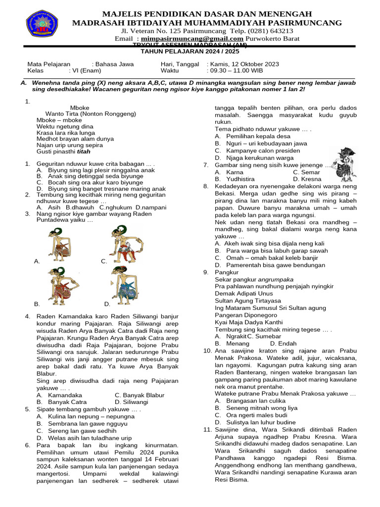 6. PHB genap BHS JAWA | PDF