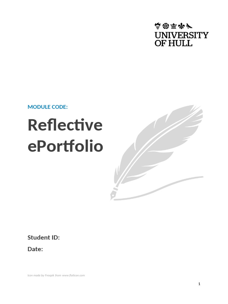 Reflective EPortfolio Template | PDF