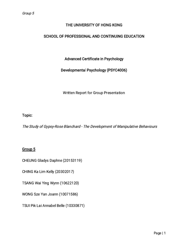 Developmental Psy Group Presentation Group 5 v1 | PDF | Attachment ...