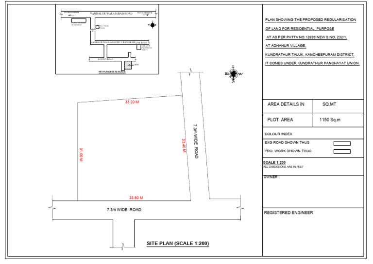 Adhanur Plot Drawing-Model | PDF