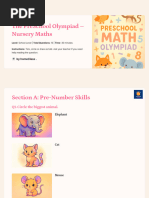 Preschool Syllabus | PDF | Letter Case | Teaching Mathematics