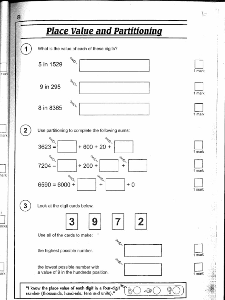 1.3 Place Value and Partitioning | PDF