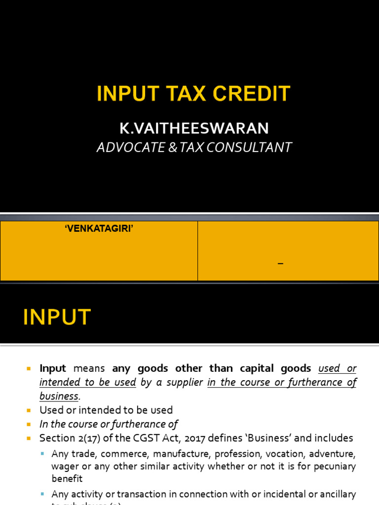 Icai - Hyderabad - GST - Itc - 17.08.2021 | PDF | Value Added Tax | Invoice