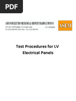 Electrical Switchboard Test and Commissioning Procedure | PDF ...