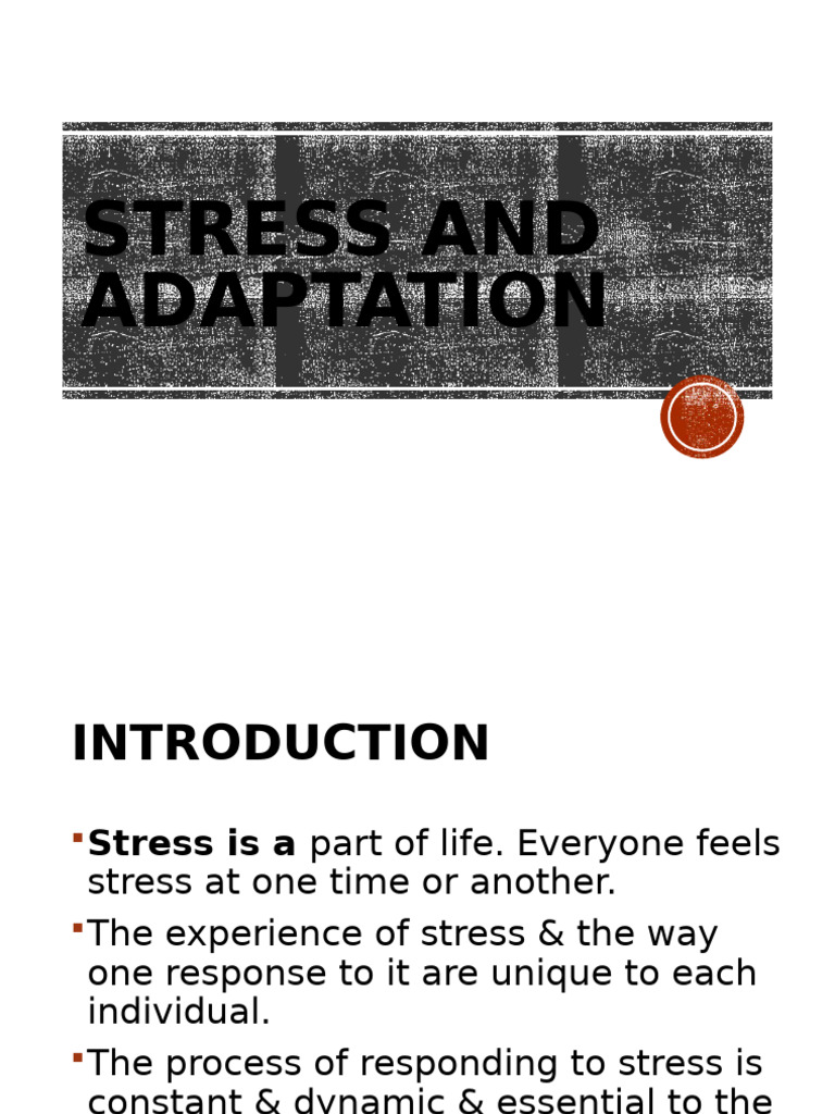 Understanding Stress and Adaptation | PDF | Stress (Biology) | Homeostasis