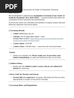 Graduation Ceremony Guidelines | PDF