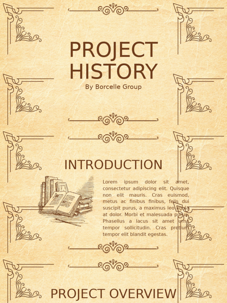 Brown Vintage Classic Project History Presentation | PDF