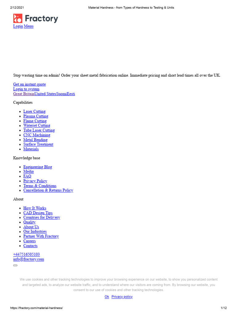Comp Chart Bri Roc Vicker | PDF | Hardness | Building Engineering