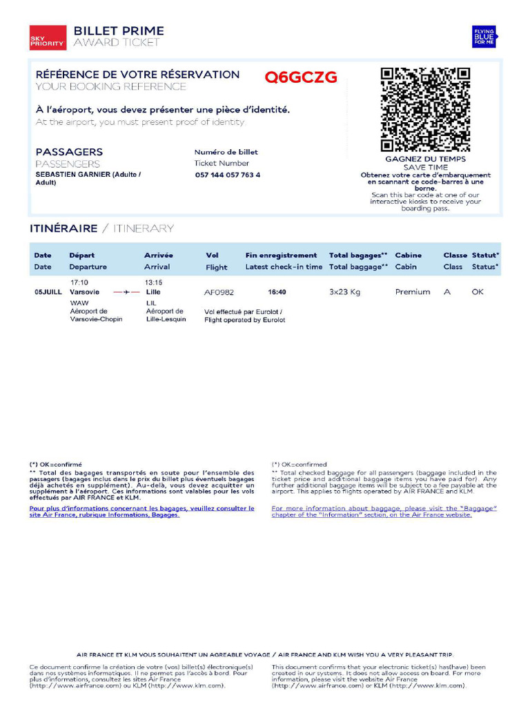 Billet Electronique Page 0001 | PDF