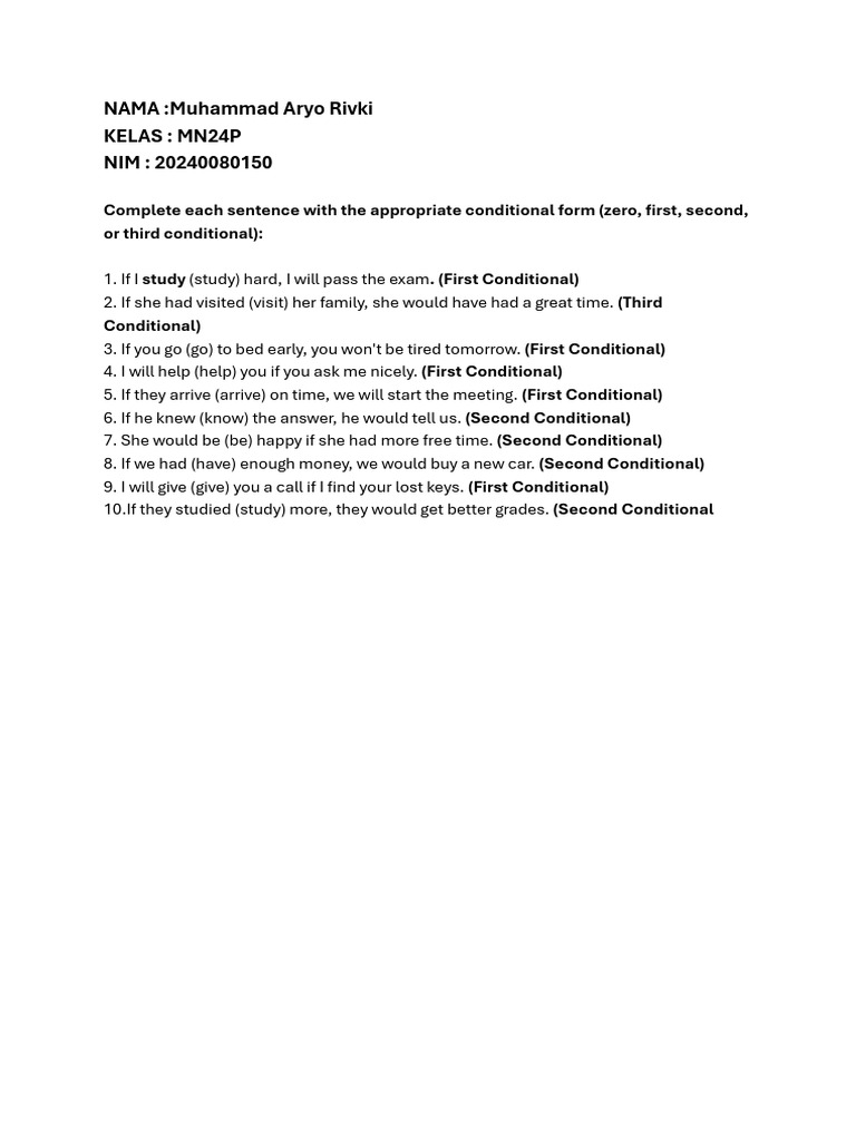 Muhammad Aryo Rivki B.inggris | PDF